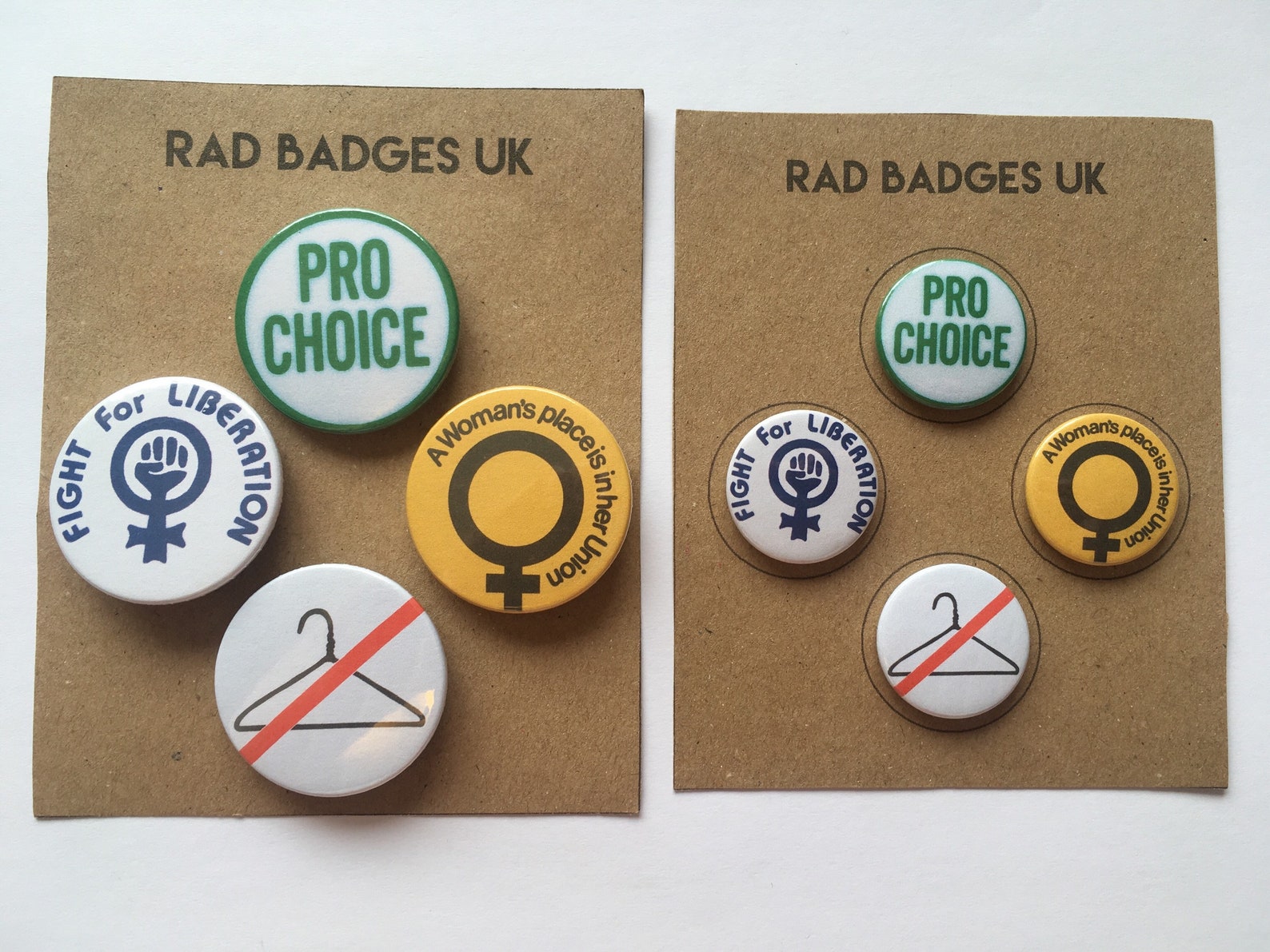 4 Feminist Vintage Remake Pinback Button Badges Pro Choice Etsy Australia