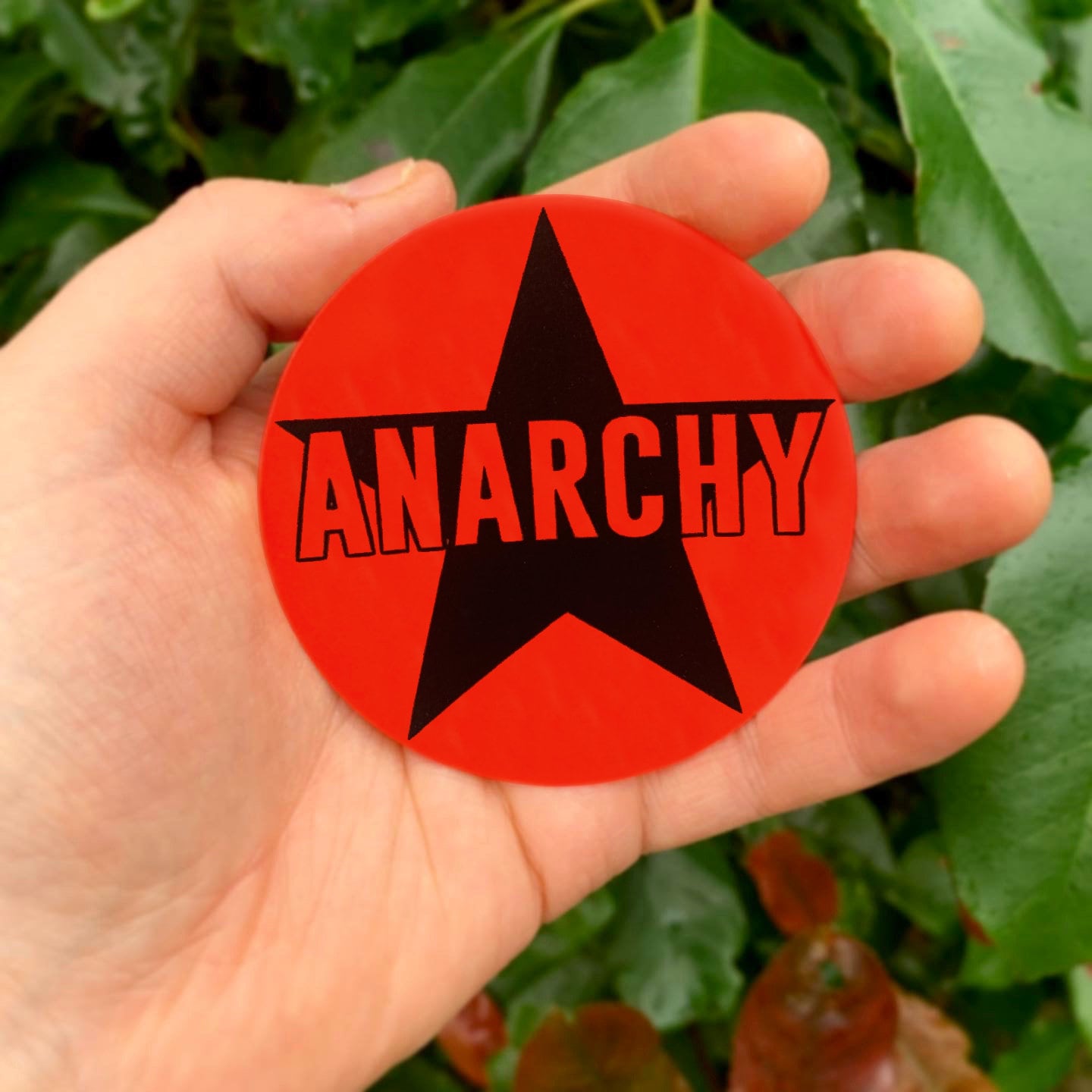 Anarchy Sticker Anarchism Vinyl Decal Black Red Star Anarchist | Etsy