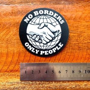 No Borders Only People Sticker Protest Vinyl Decal Abolish Ice - Etsy