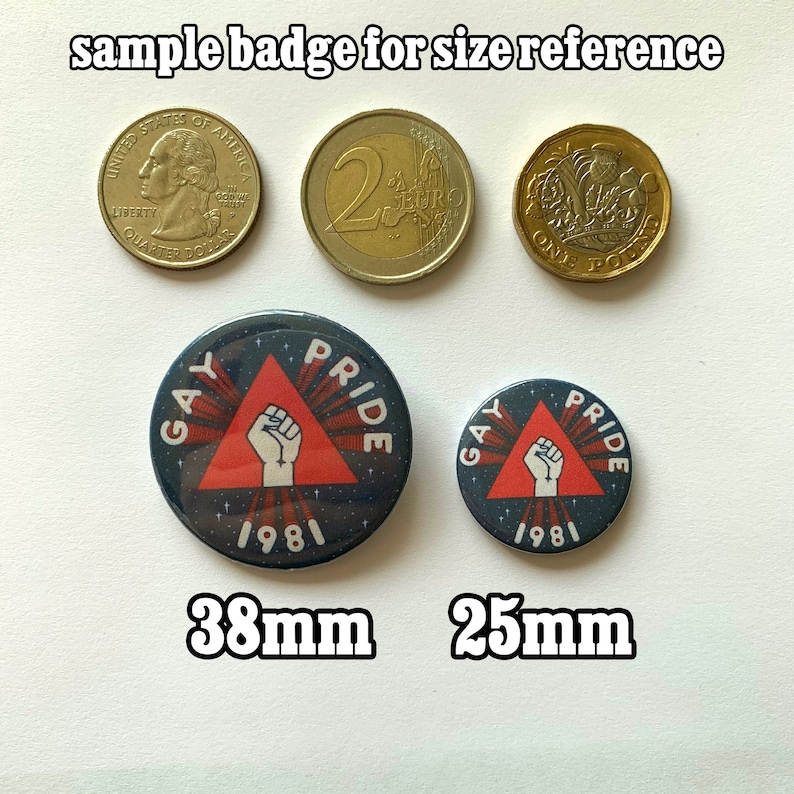 Gay Pride 4 Button Badges LGBT Rights Pins Vintage Remake - Etsy UK