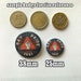 Socialist Badge Set 4 Button Badges Red Triangle Star Communist Pins ...