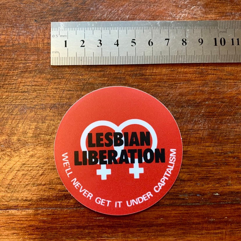 Lesbian Liberation Sticker Vinyl Decal Socialist LGBT Vintage Remake - Etsy