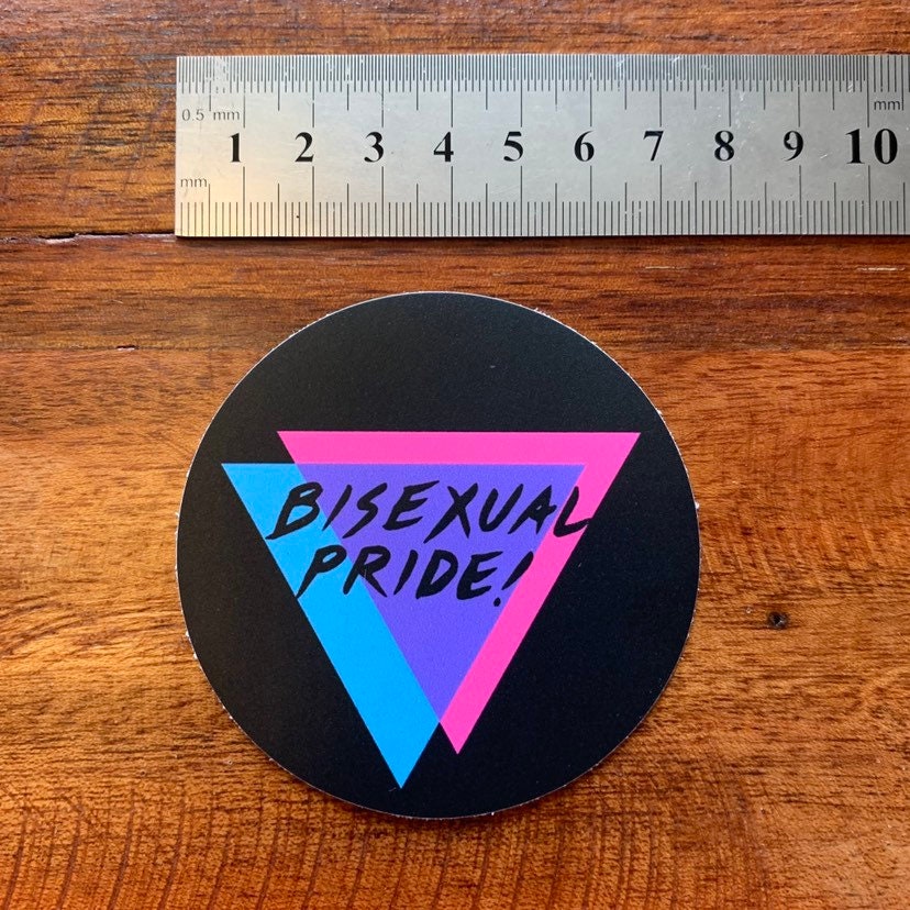 Bisexual Pride Sticker LGBT Vinyl Decal Vintage Remake Bi | Etsy