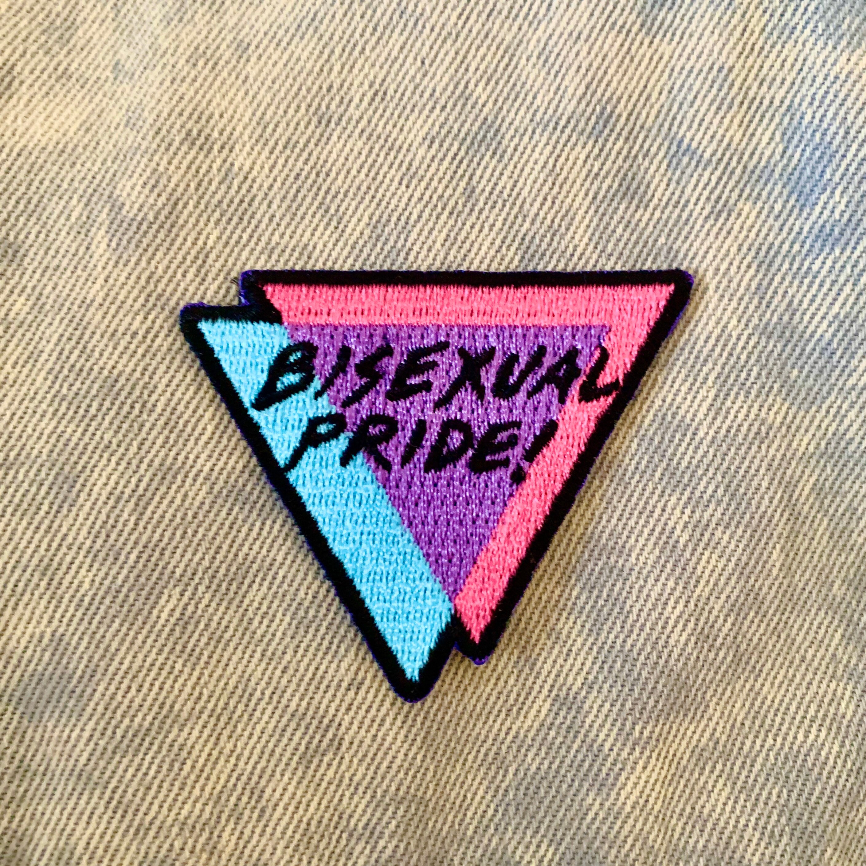 Bisexual Pride Embroidered Patch LGBT Iron on Vintage Remake - Etsy UK
