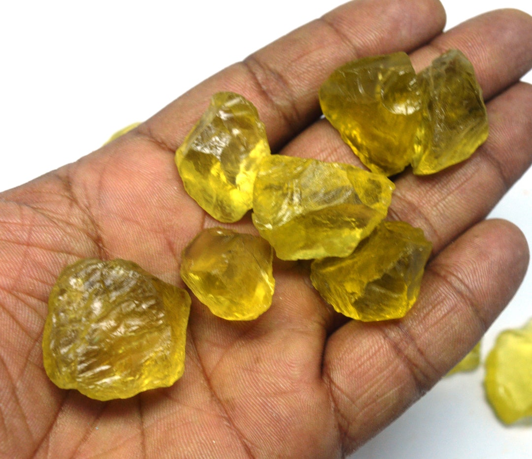 Stunning Awesome Quality Lemon Quartz Gemstone, Small Raw Lemon Quartz ...