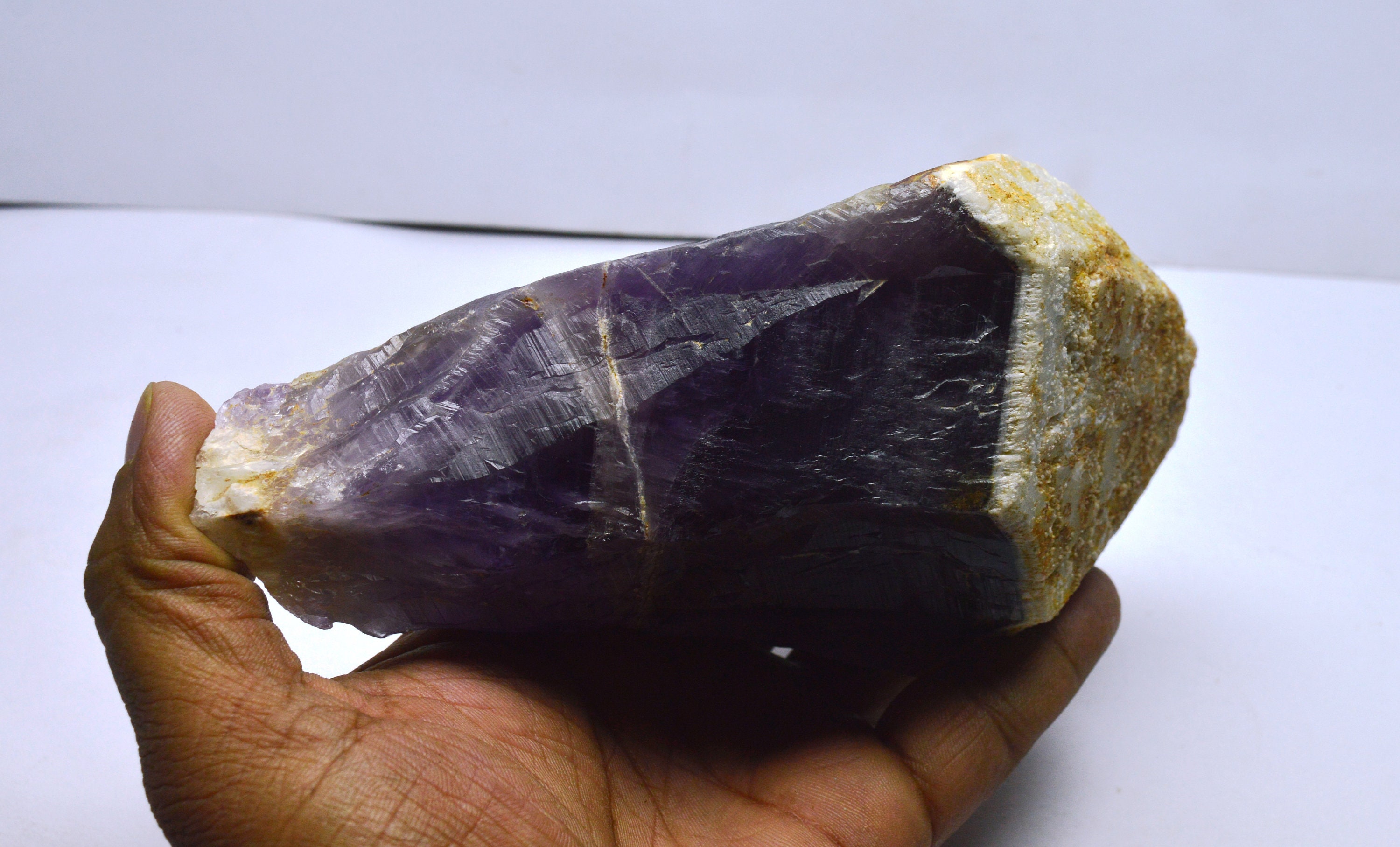Unique Natural Quality Large Pointed Amethyst Raw Gemstone - Etsy