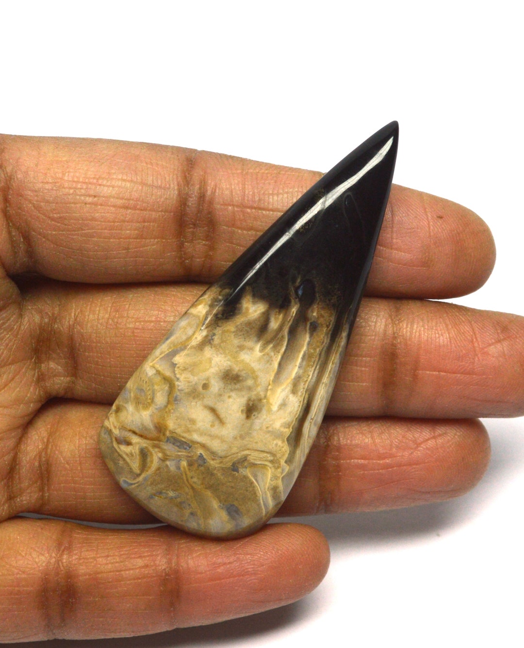 Attractive Quality Palm Wood Gemstone, Pear Shape for Pendent Making ...