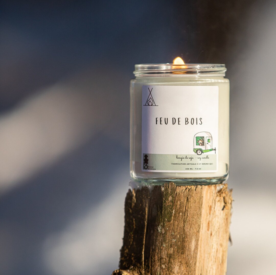 Wood Fire, Soybean Candle - Etsy