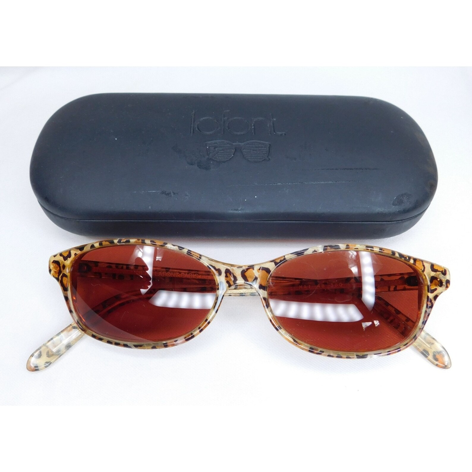 Vintage Jean Lafont Paris Small Frame Leopard Print Sunglasses - Etsy
