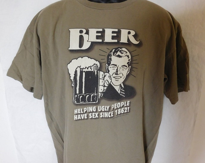 Vintage Beer Helping Ugly People Have Sex Since 1862 T Shirt Tee Etsy