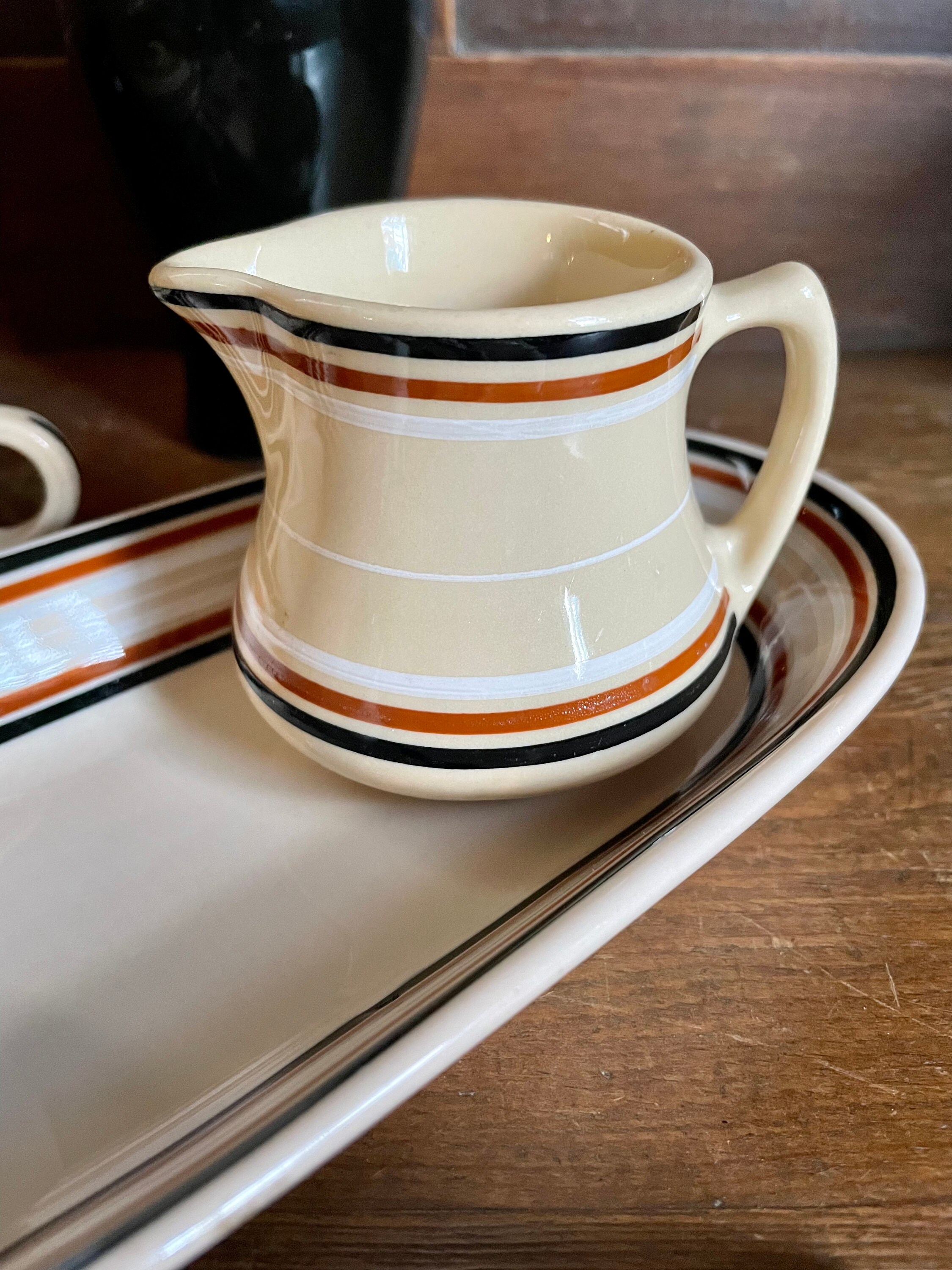 INCA WARE Set, Stripes, Serve, Creamer, Sugar, Dish, Breakfast ...