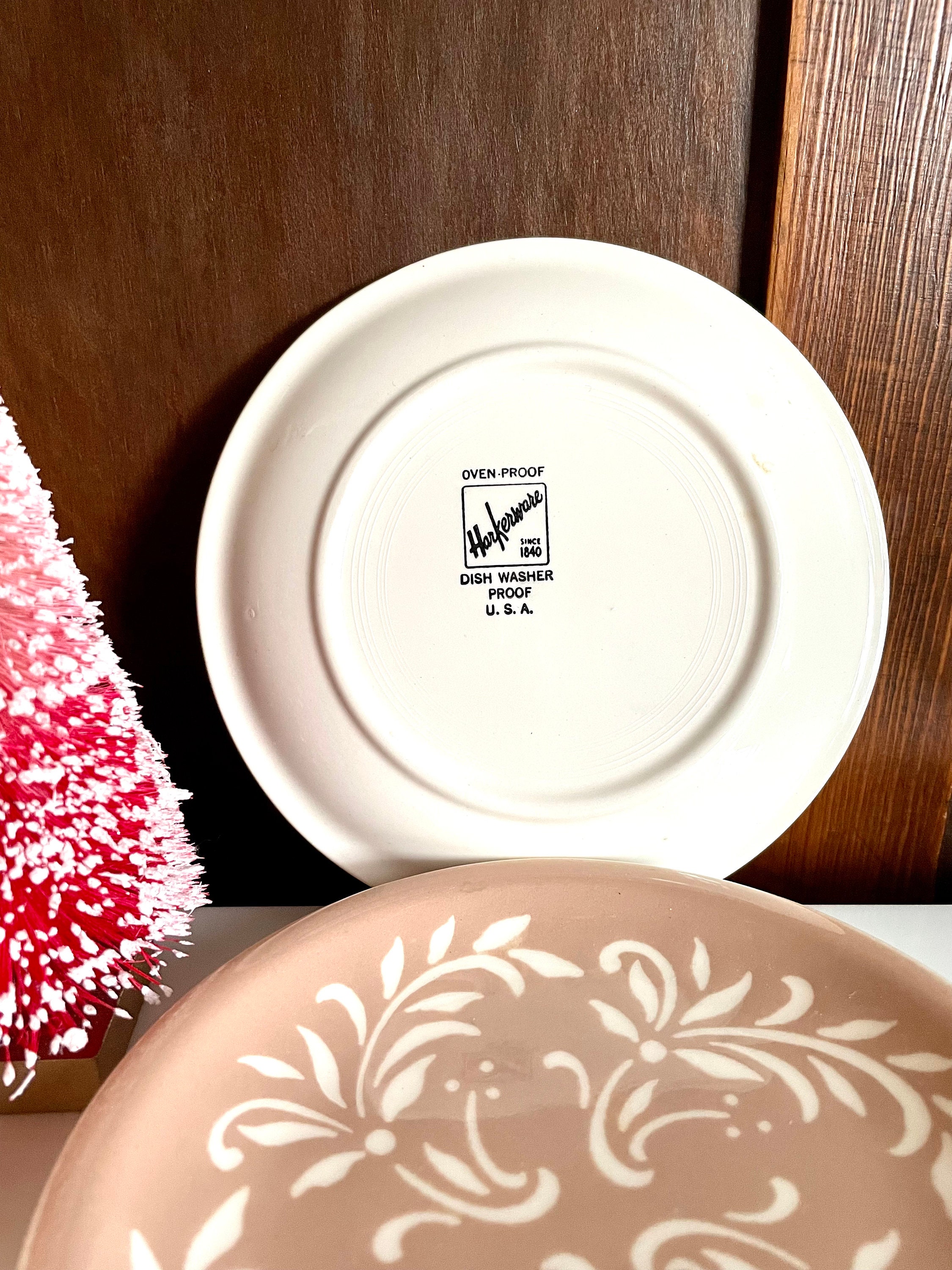 HARKERWARE Plates, Flowers, Plants, Embossed Design, Vintage, Gift - Etsy