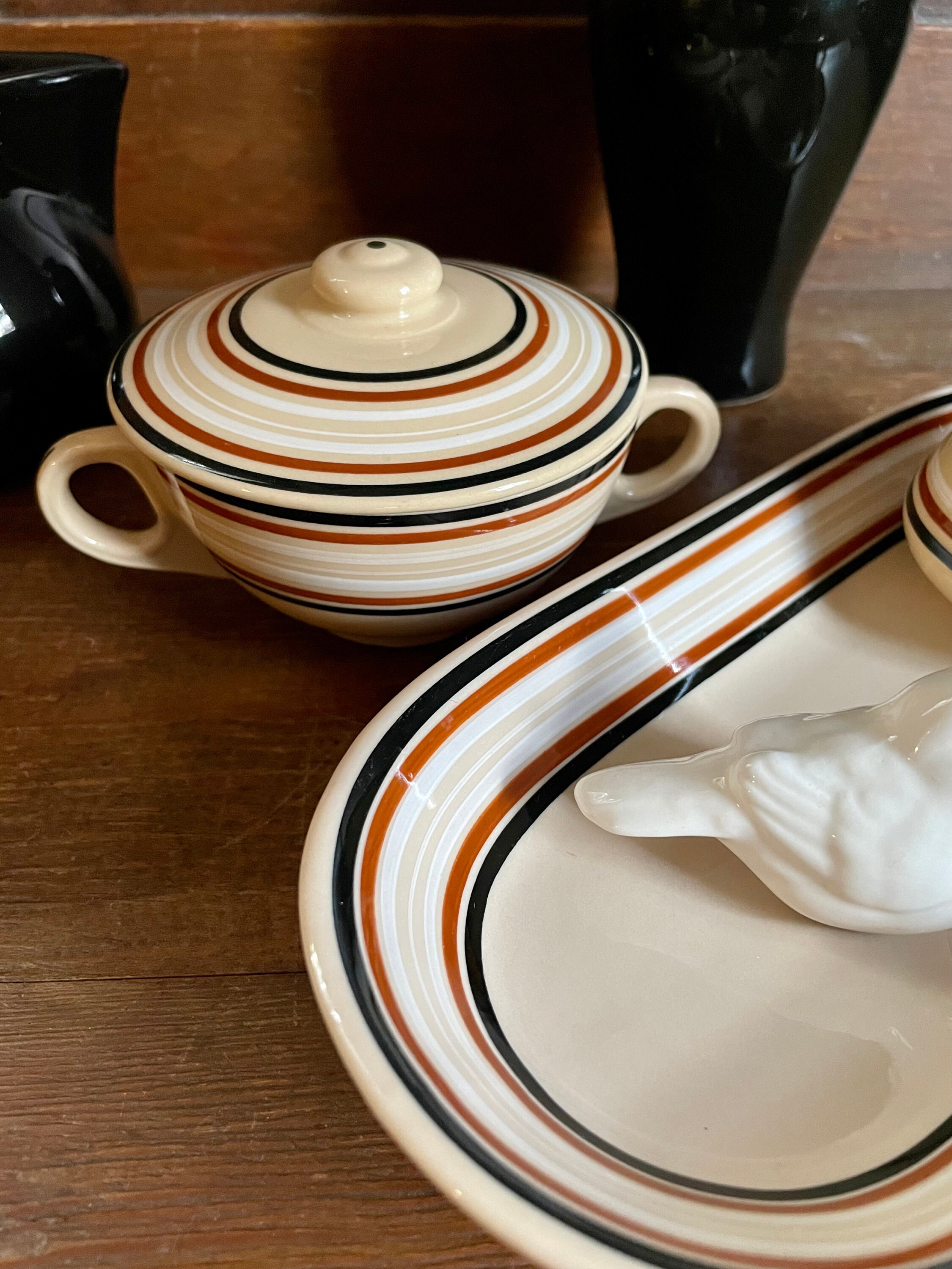 INCA WARE Set, Stripes, Serve, Creamer, Sugar, Dish, Breakfast ...