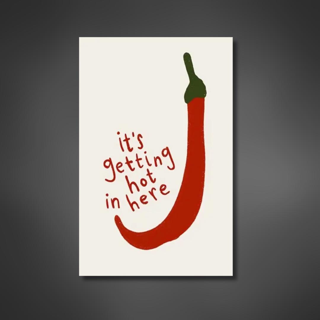 Chili Pepper Poster With Free USPS Ground Advantage Shipping, Pepper ...