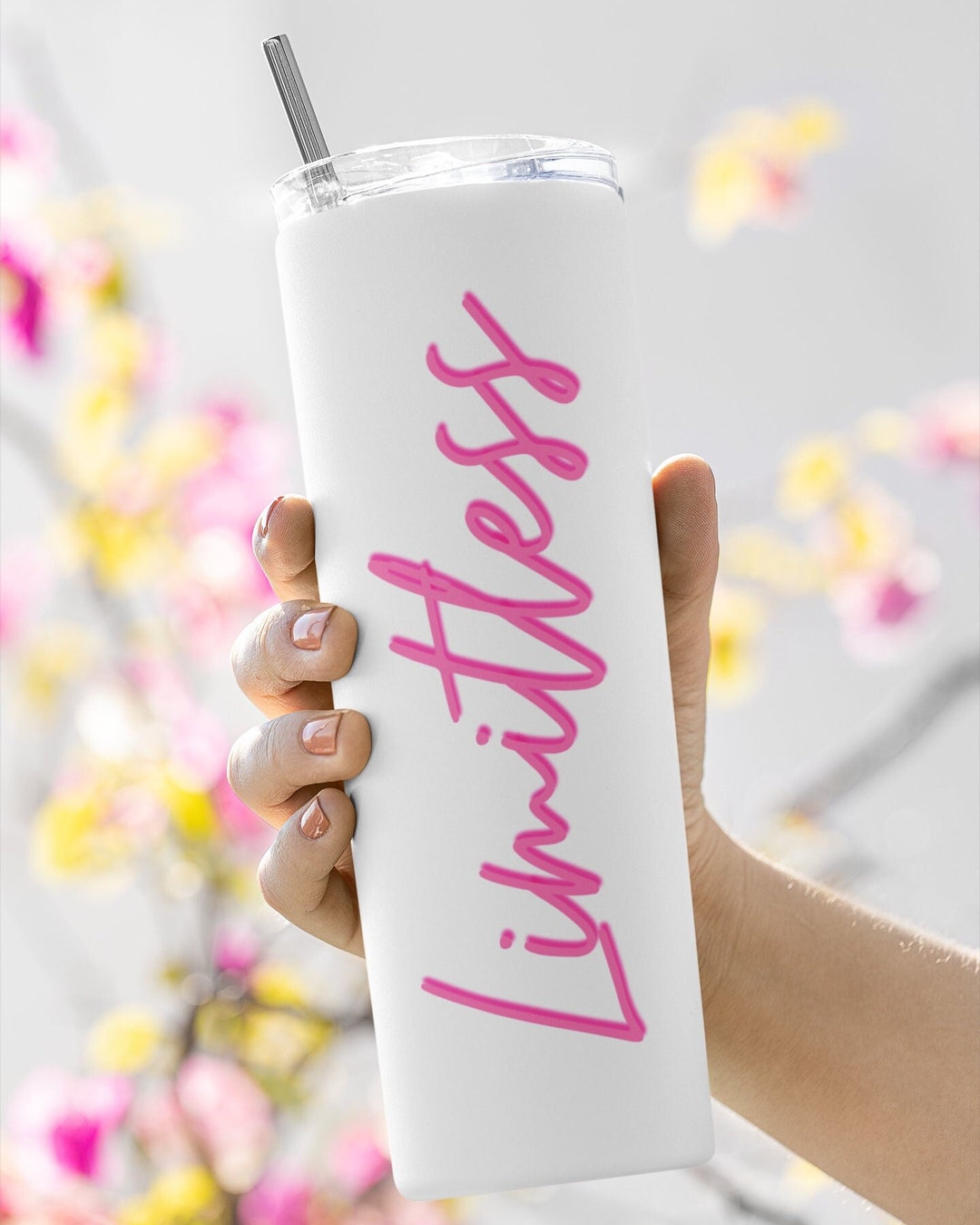 Limitless Skinny Matte Tumbler, 20oz, Skinny Tumbler Skinny Bottle Bottles Skinny Tumbler With ...