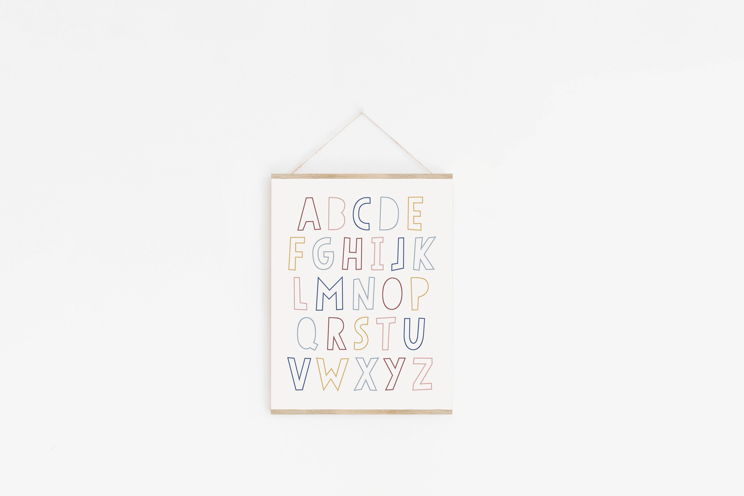 Alphabet Poster Nursery Decor ABC Wall Art Alphabet Wall - Etsy