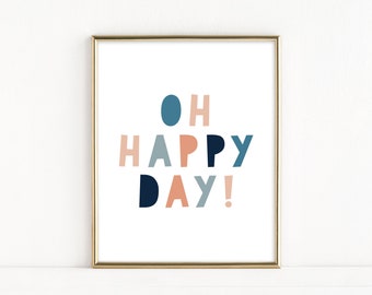 Oh Happy Day Poster - Etsy
