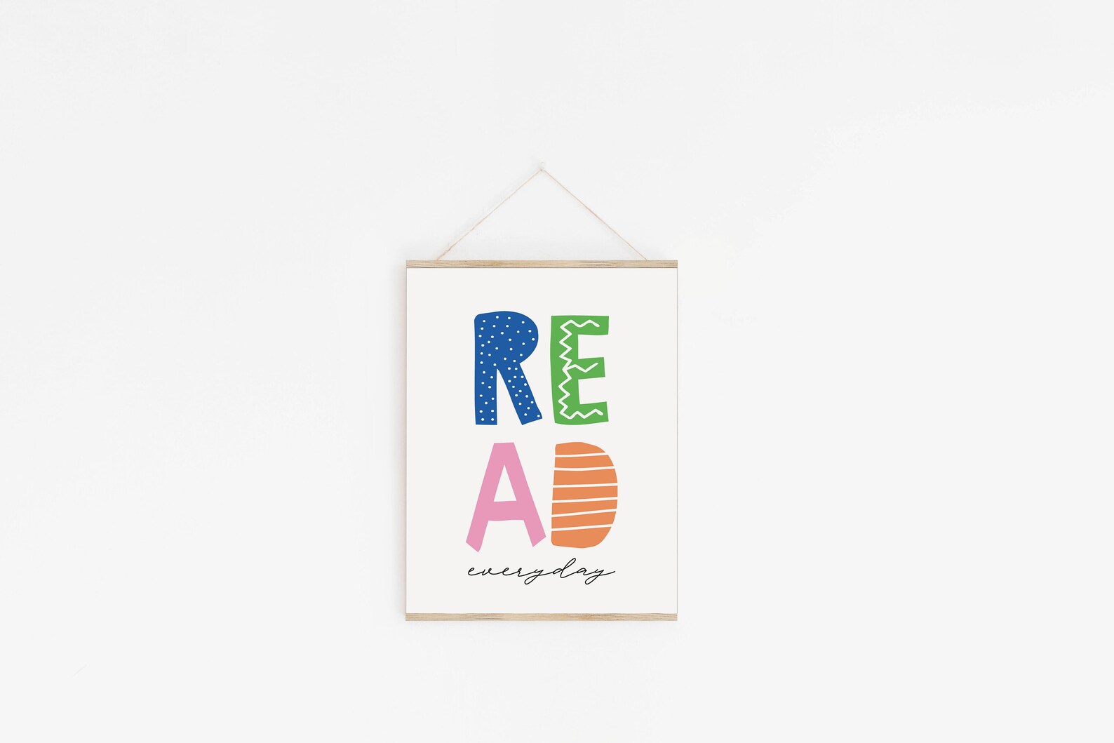 Read Everyday Printable Artwork, Kids Art Prints, Inspirational Reading ...
