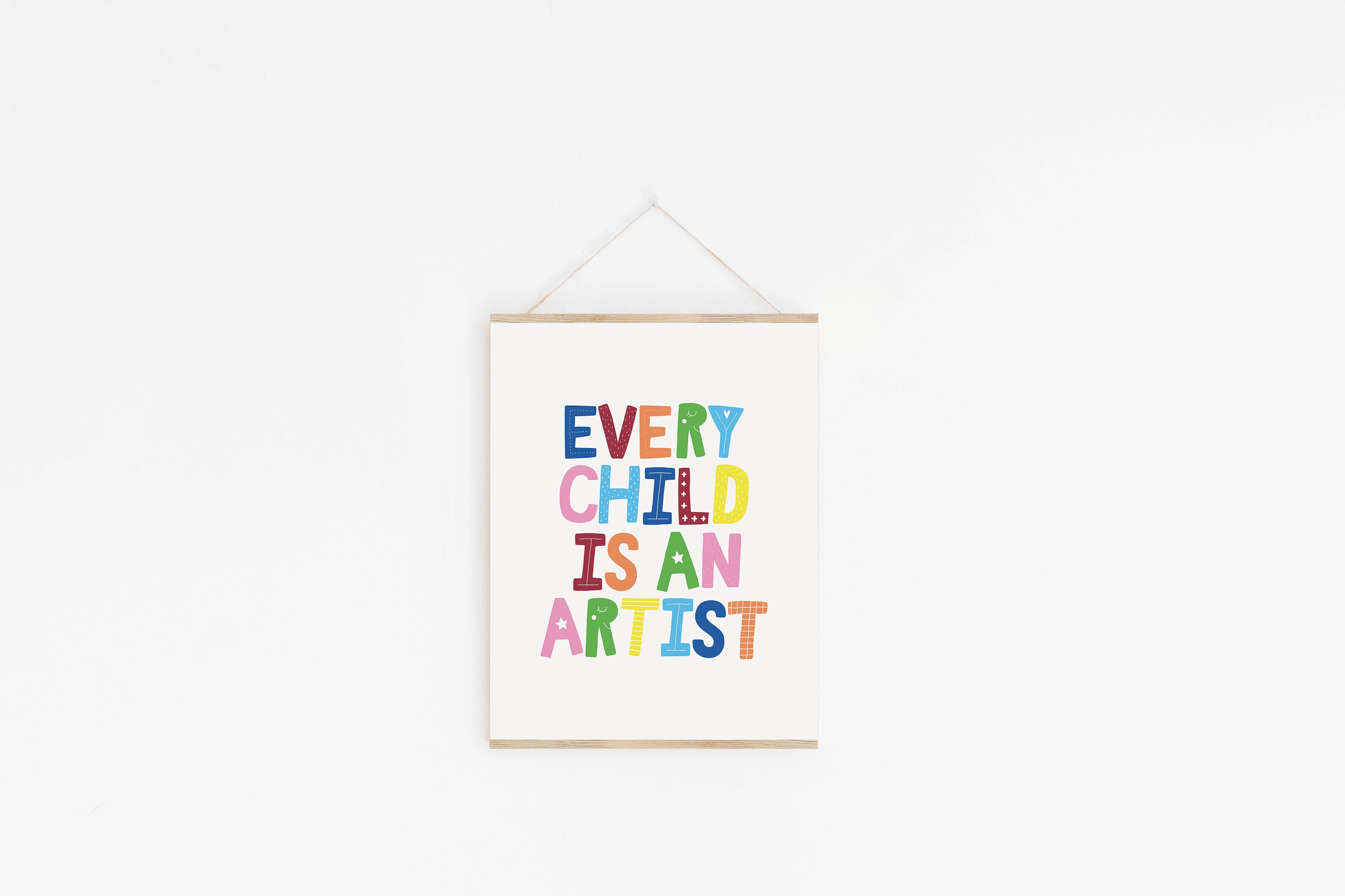Every Child is an Artist Printable Picasso Quote Kid's Playroom Decor ...