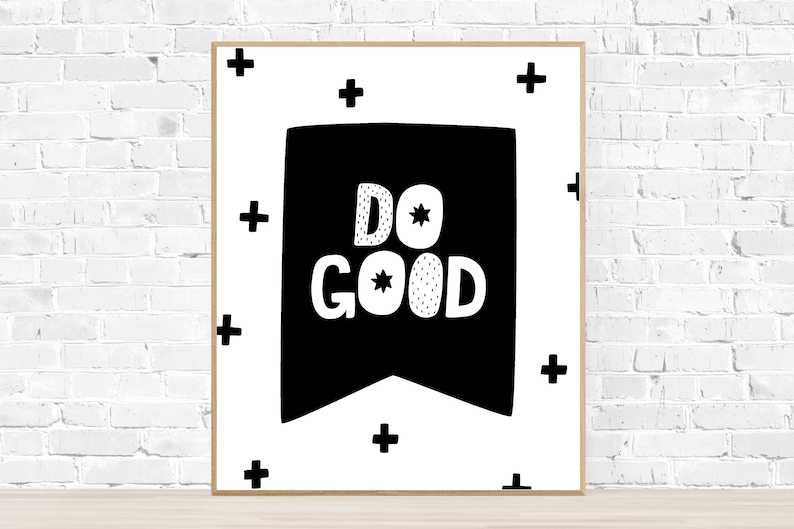Do Good Playroom Printable Kids Room Decor Inspirational | Etsy