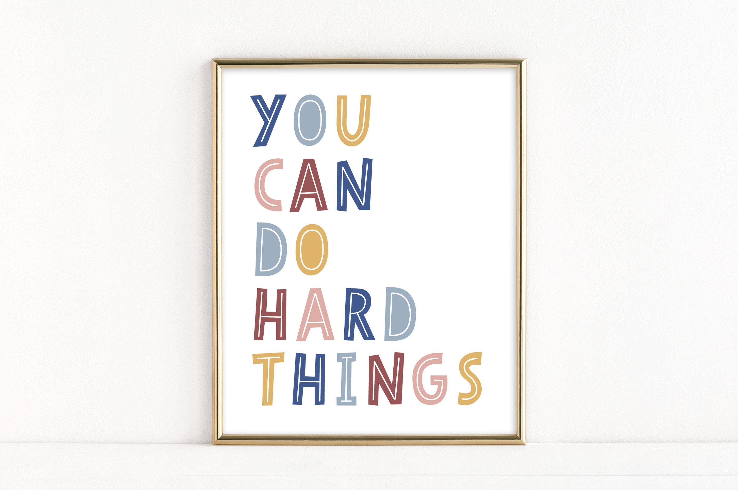 You Can Do Hard Things Printable Poster, Digital Download, Playroom ...
