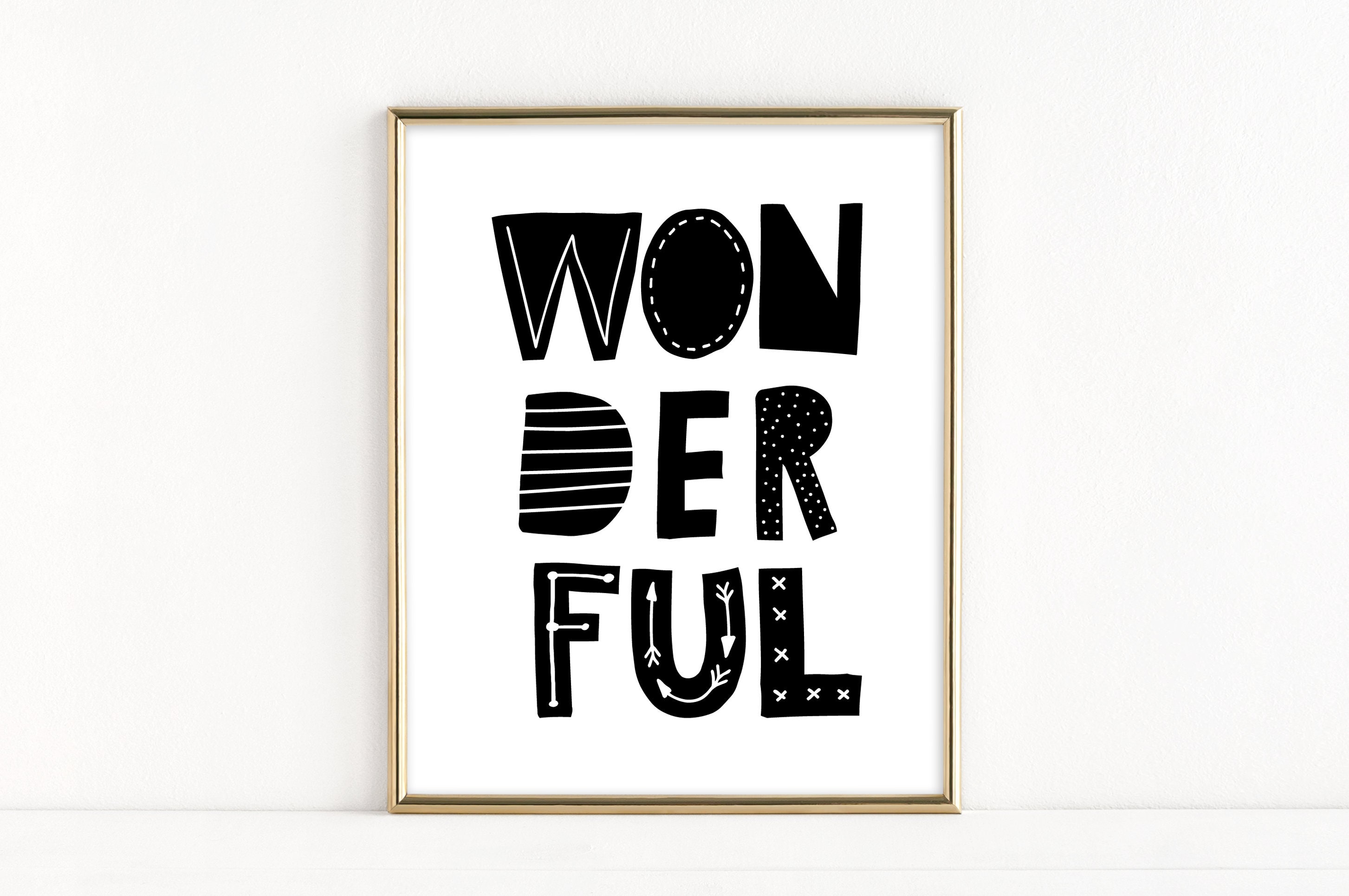 Wonderful Printable Wall Art Typography Bedroom Print Scandinavian Kids ...