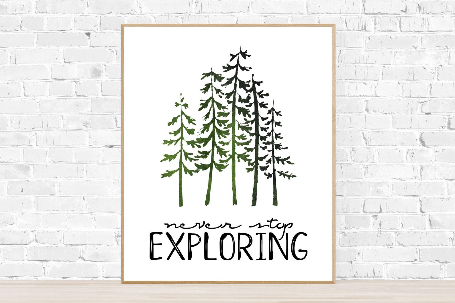 Never Stop Exploring Printable Art Printable Quote Art - Etsy