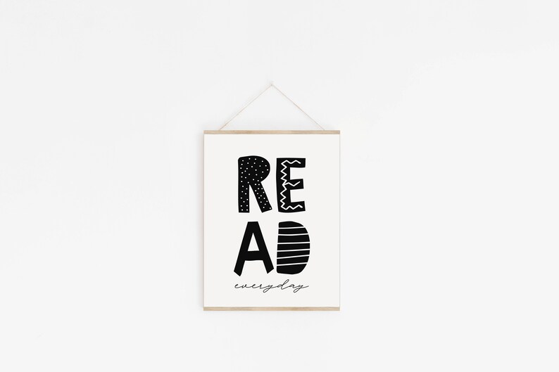 Read Everyday Printable Artwork Library Wall Art Prints - Etsy