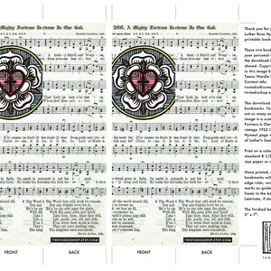 Downloadable Lutheran Bookmarks. Confirmation or Reformation Gift. - Etsy