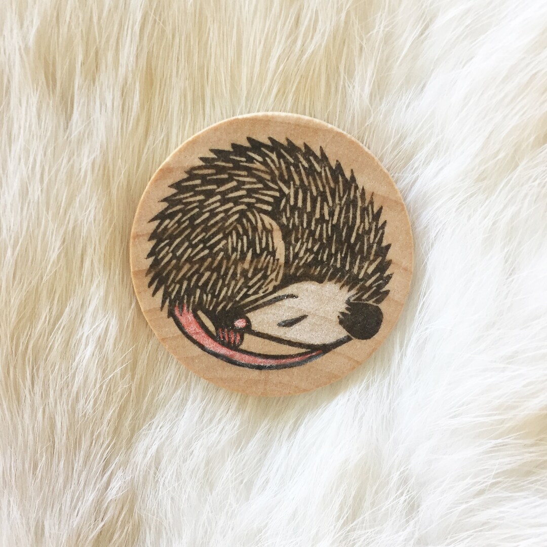 Opossum Pin. Wooden Possum Wearable. - Etsy