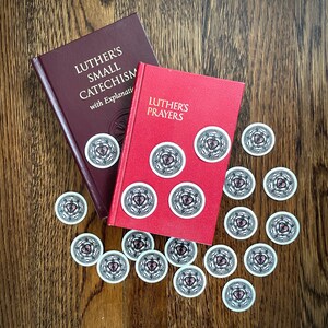 Set of 20 Luther Rose Stickers. Vinyl Lutheran Decals. Dishwasher Safe ...