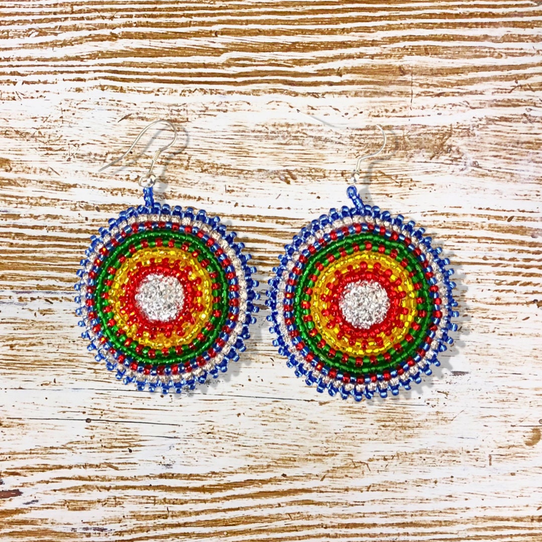 Metis Beaded Earrings - Etsy Canada