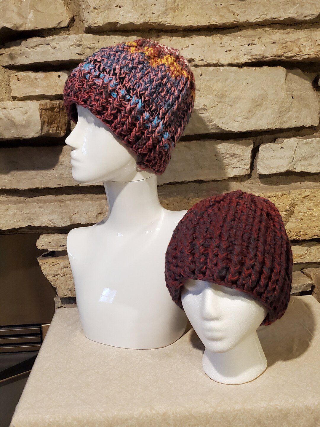 Scrap Yarn Hat/eclectic Scrap Yarn Hat/unisex Hat/multi Color Hat ...