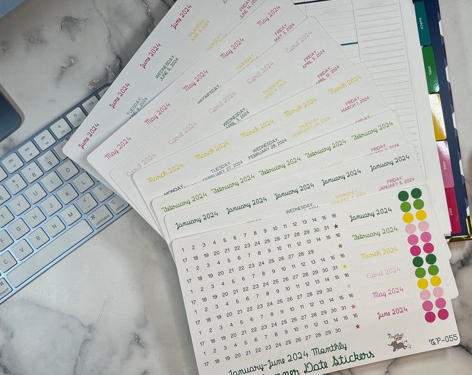 Asterisk Round Colorful Icons Planner Stickers Emily Ley Simplified DD ...