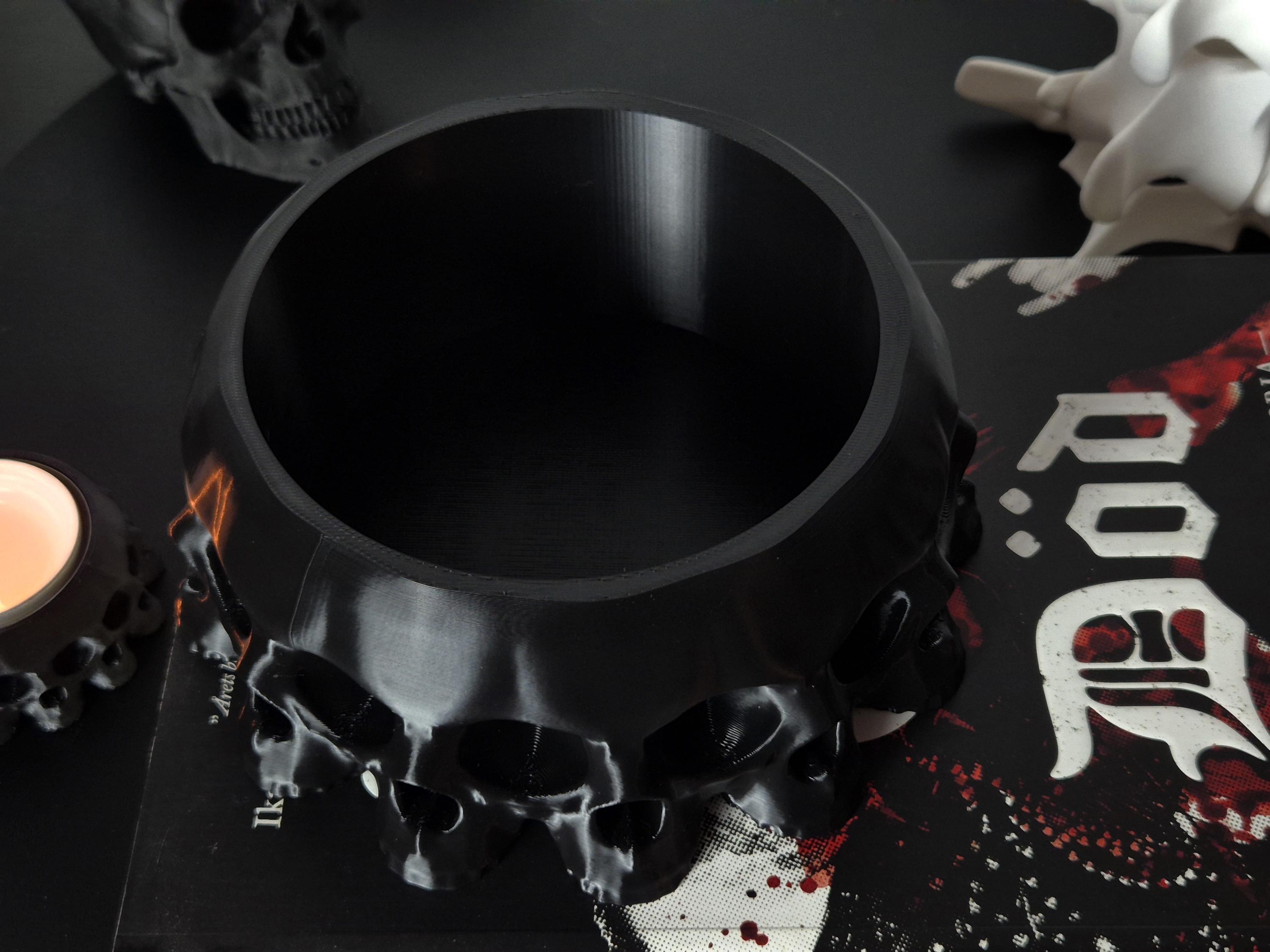Gothic Skull Bowl "13 Skulls" – 3D Printed Trinket Tray, Jewelry Holder ...
