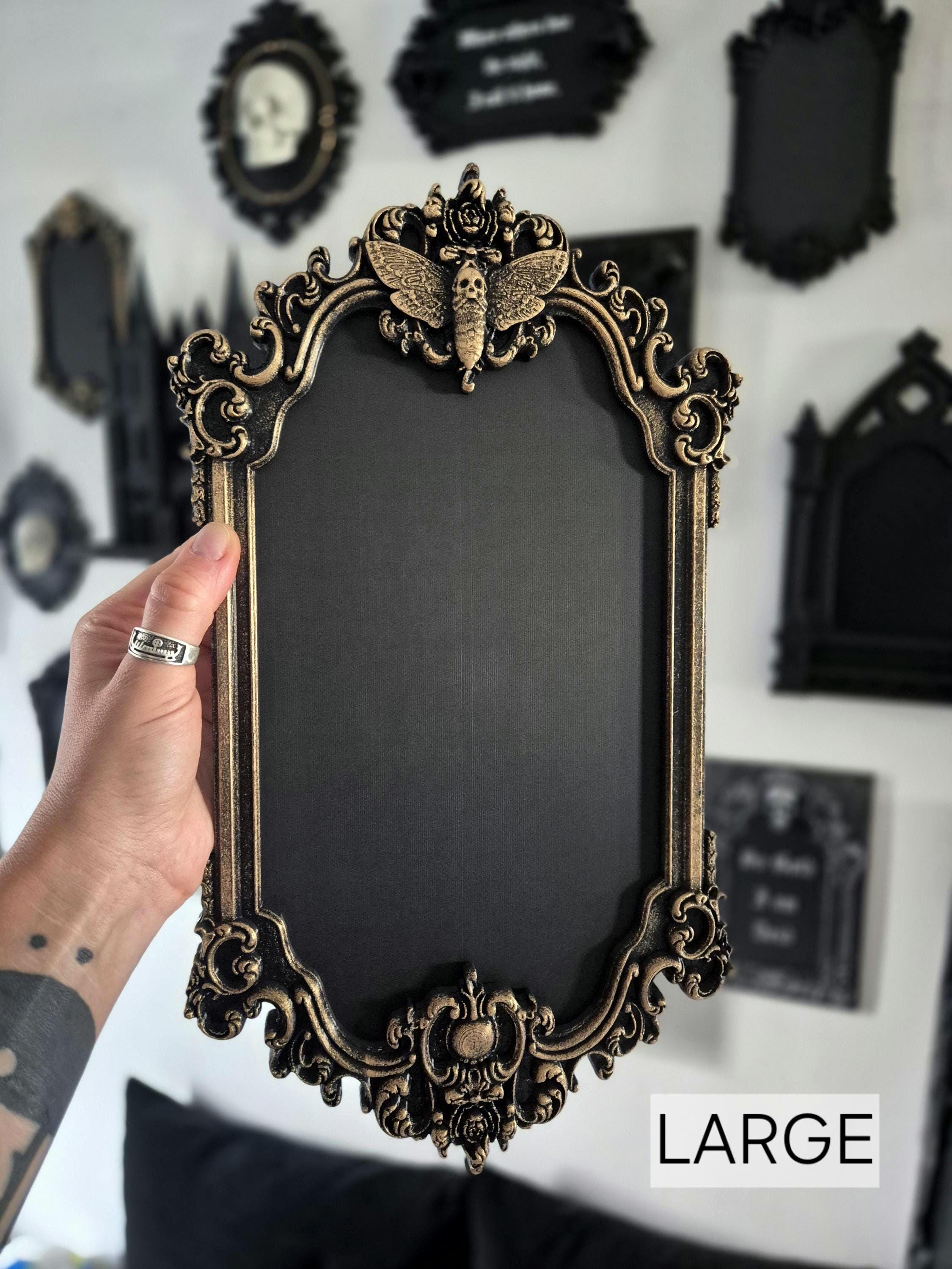 Gothic Victorian Death Moth Frame – Macabre Wall Art, Baroque Gothic ...