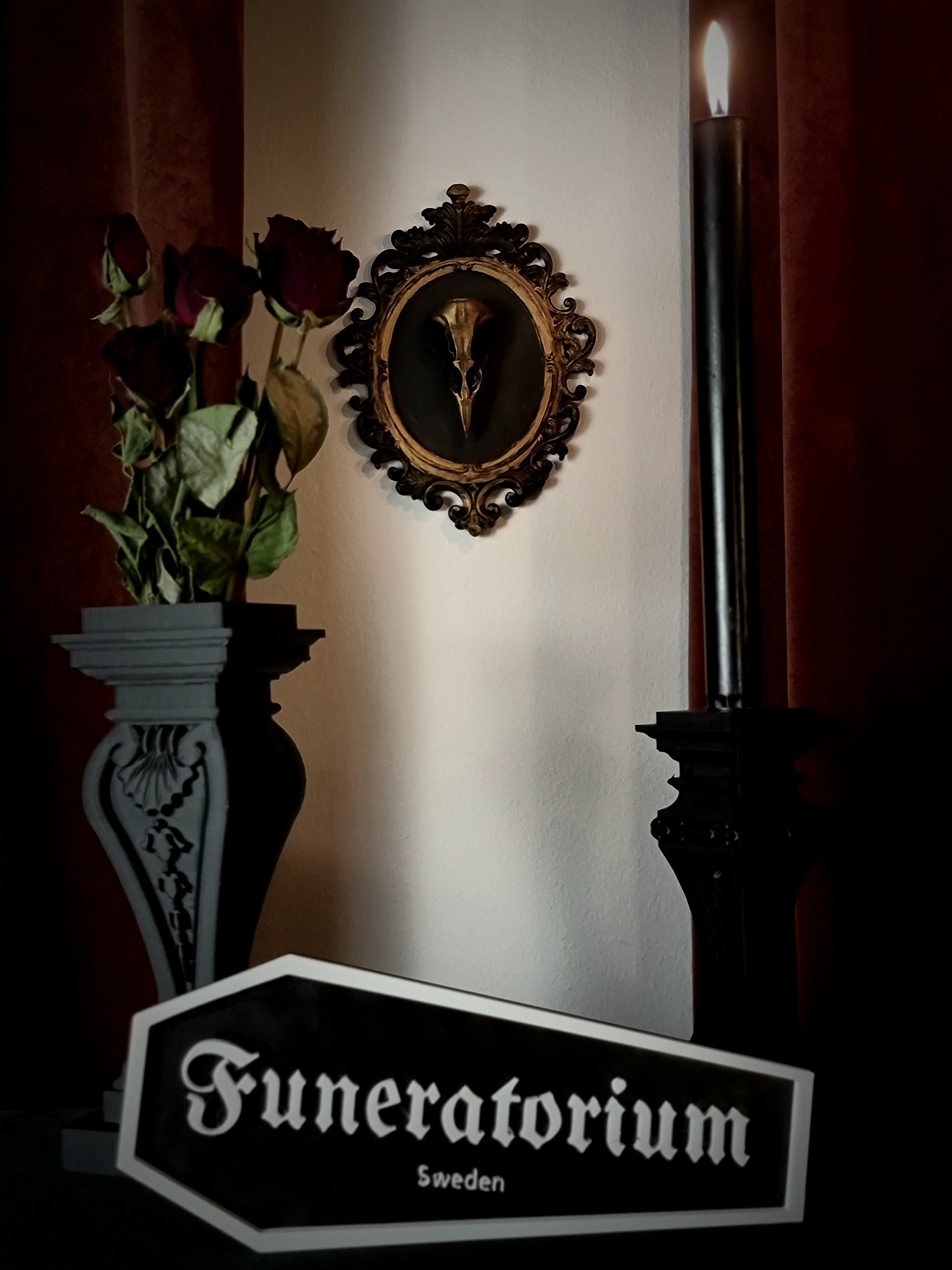 Gothic Victorian Raven Skull Frame gabriel - Etsy Canada