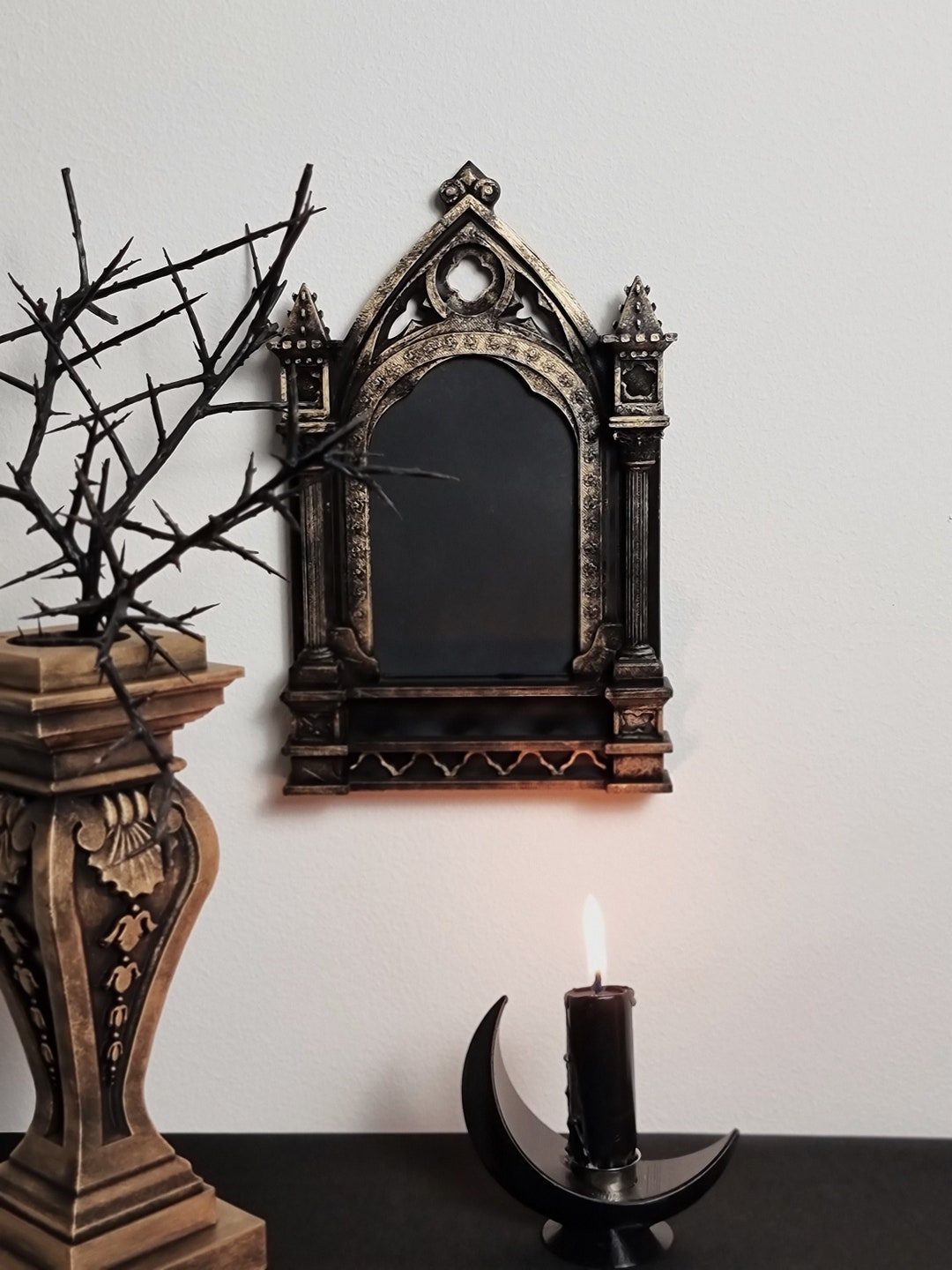 Gothic Photo Frame, Victorian Frame, Gothic Standing Frame, Medieval ...