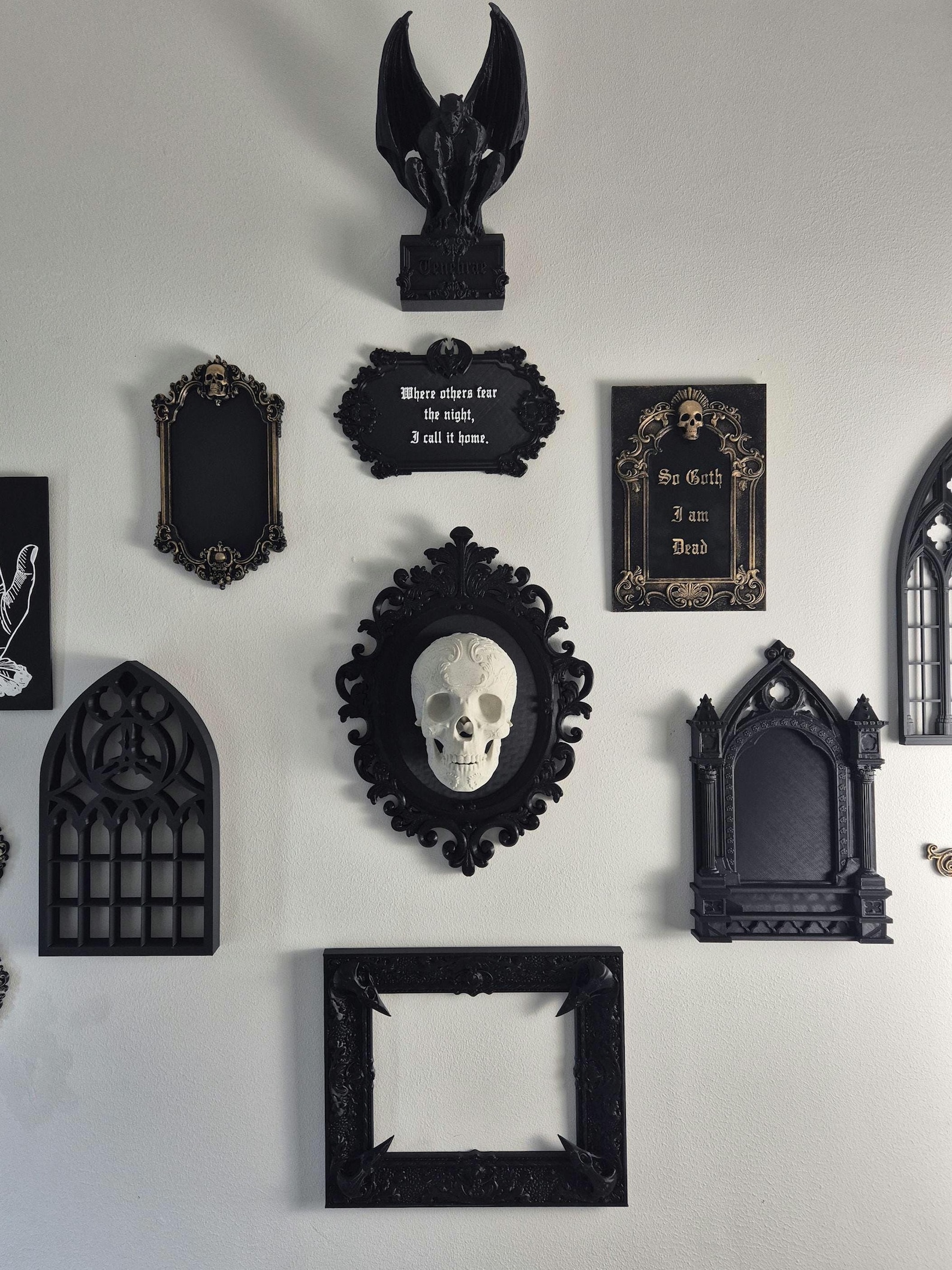 Gothic Wall Art Vampire Plaque | Victorian Gothic Home Decor | 3D ...