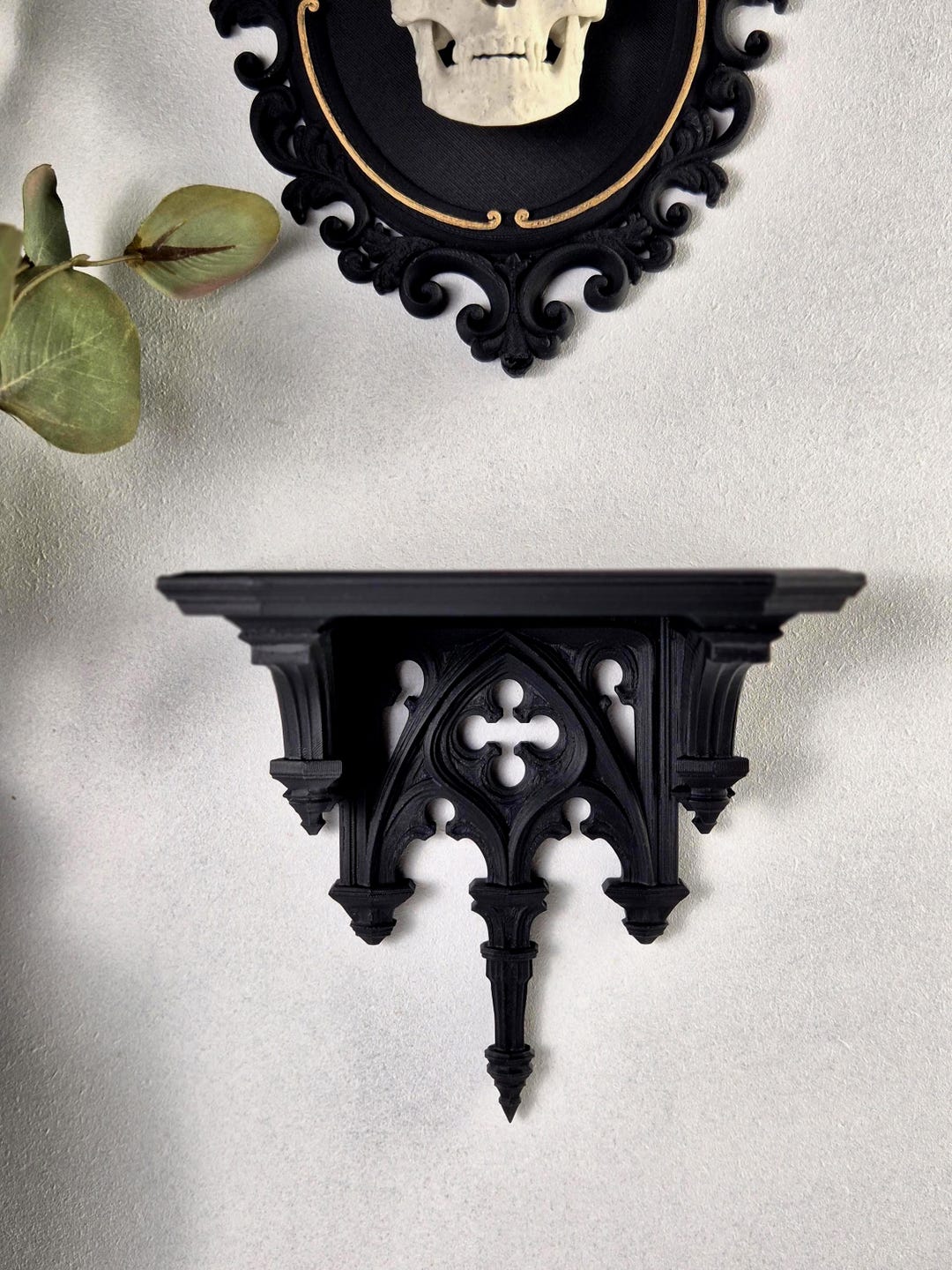 Gothic Cathedral Arch Wall Shelf – 3D Printed Gothic Decor, Shelf for ...