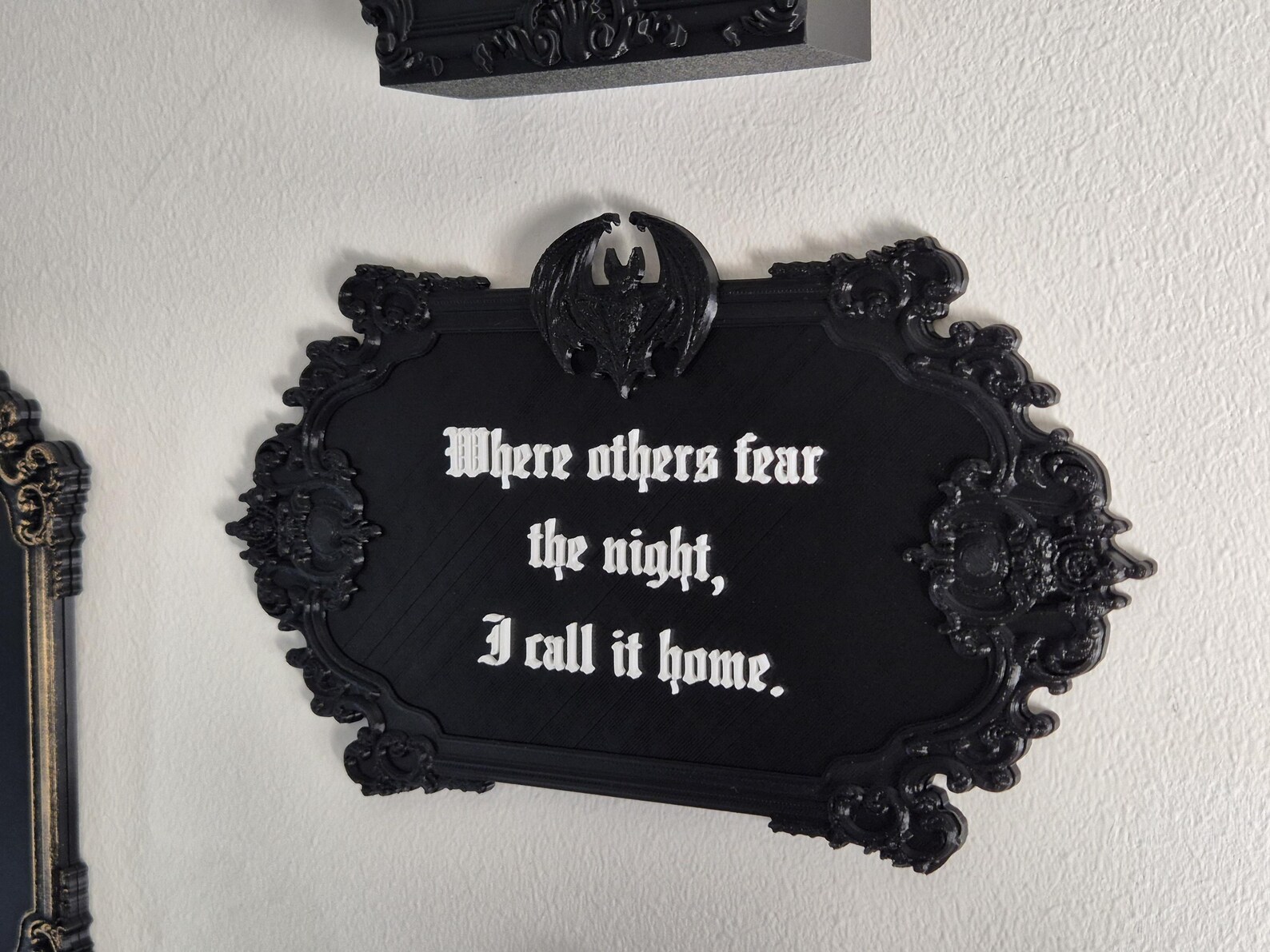Gothic Wall Art Vampire Plaque | Victorian Gothic Home Decor | 3D ...