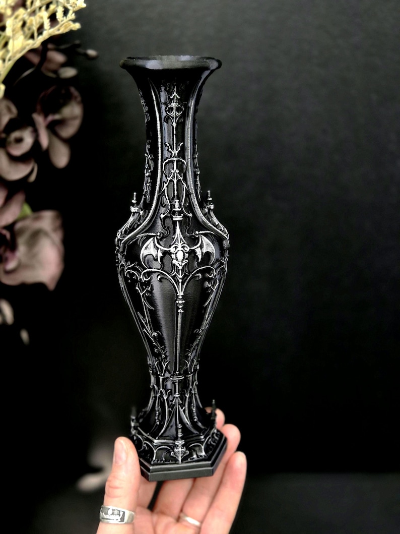 Vampire Vase – 3D Printed Gothic Victorian Vase for Dried Flowers ...