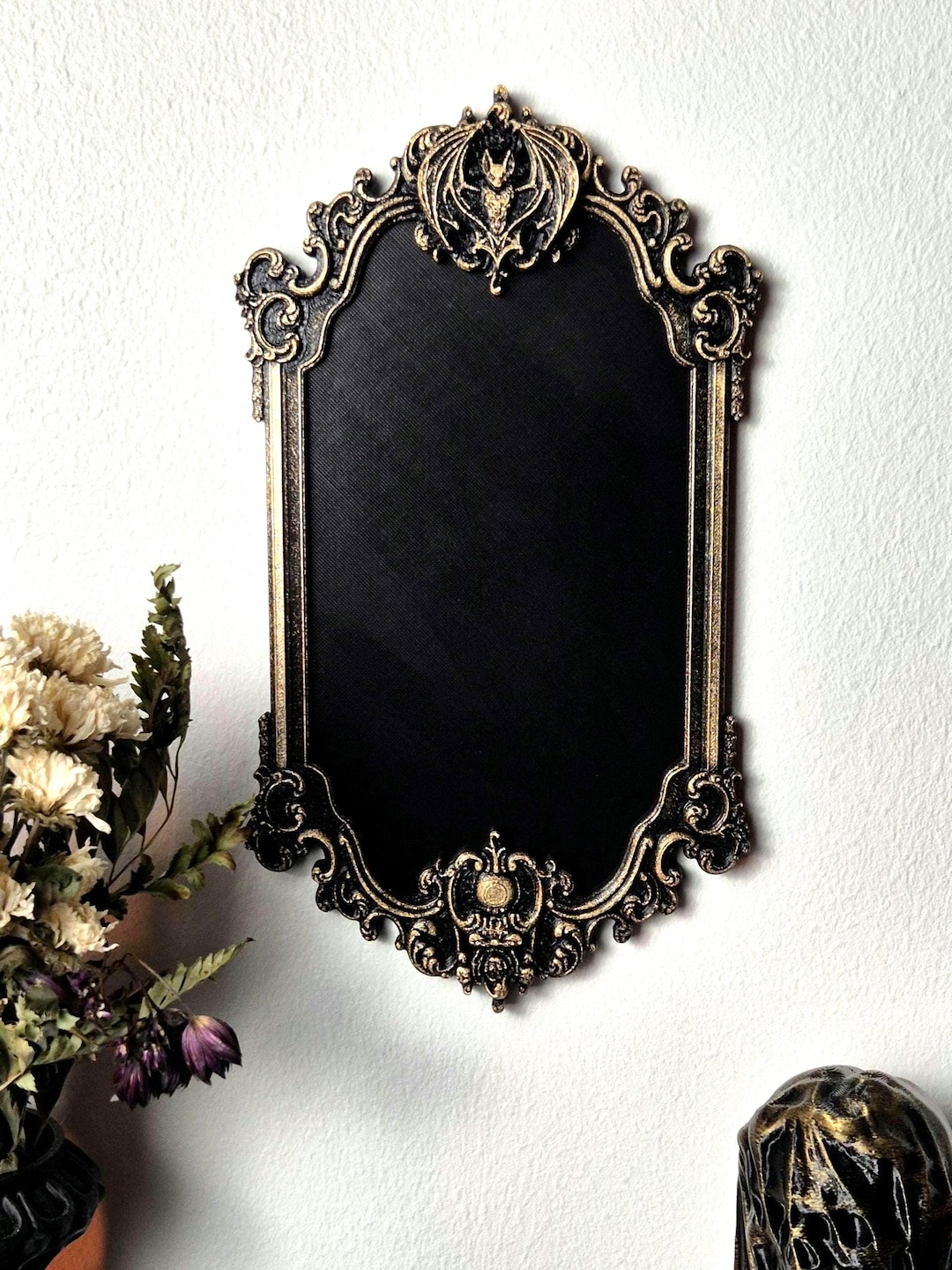 Gothic Victorian Vampire Bat Frame | Macabre Wall Decor | Baroque ...