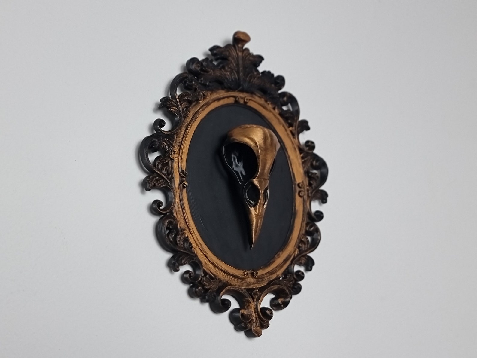 Gothic Victorian Raven Skull Frame gabriel - Etsy Canada