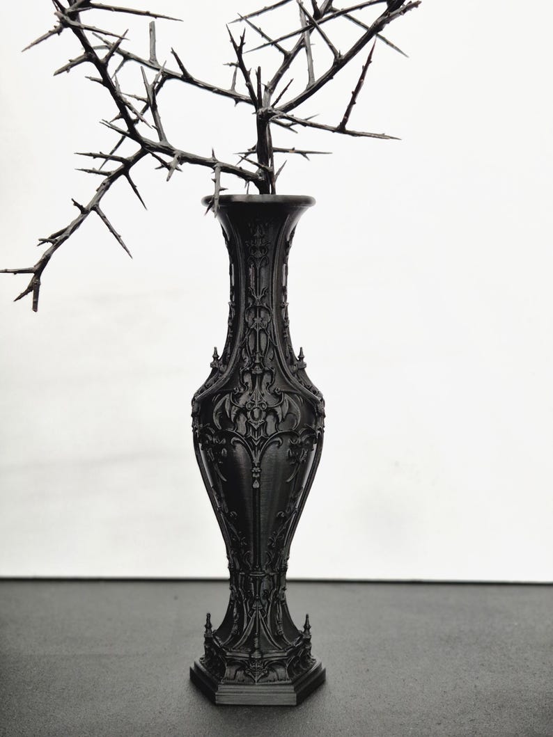 Vampire Vase – 3D Printed Gothic Victorian Vase for Dried Flowers ...