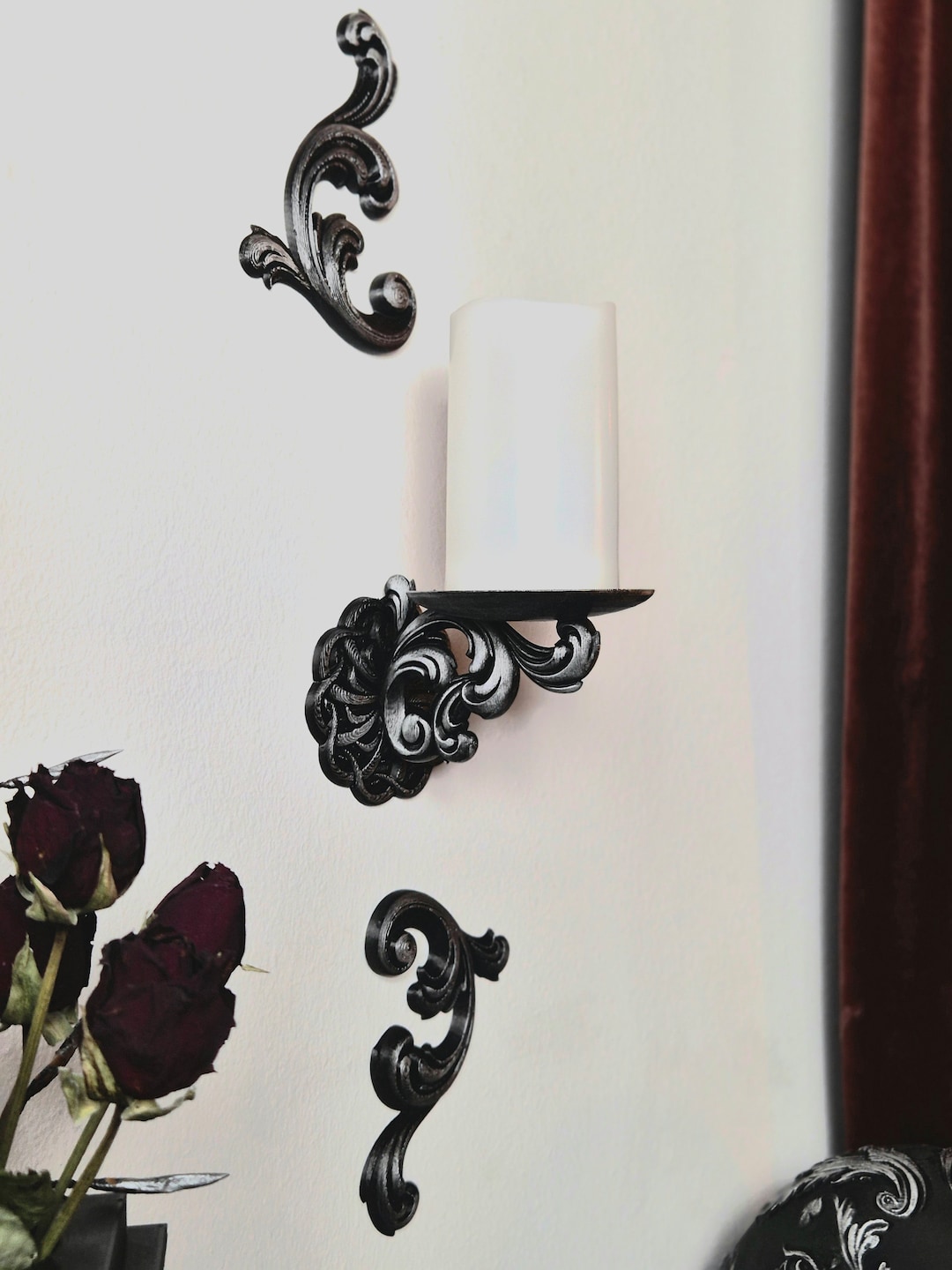 Baroque Victorian Candle Holder, Barogue Wall Decoration, Victorian ...