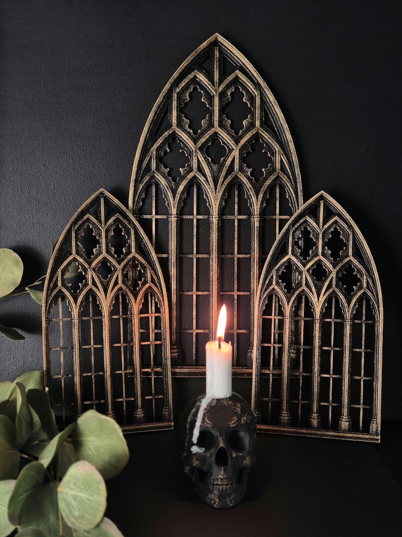 Gothic Cathedral Window "santa Lucia" 3D Printed, Medieval Church Decor ...