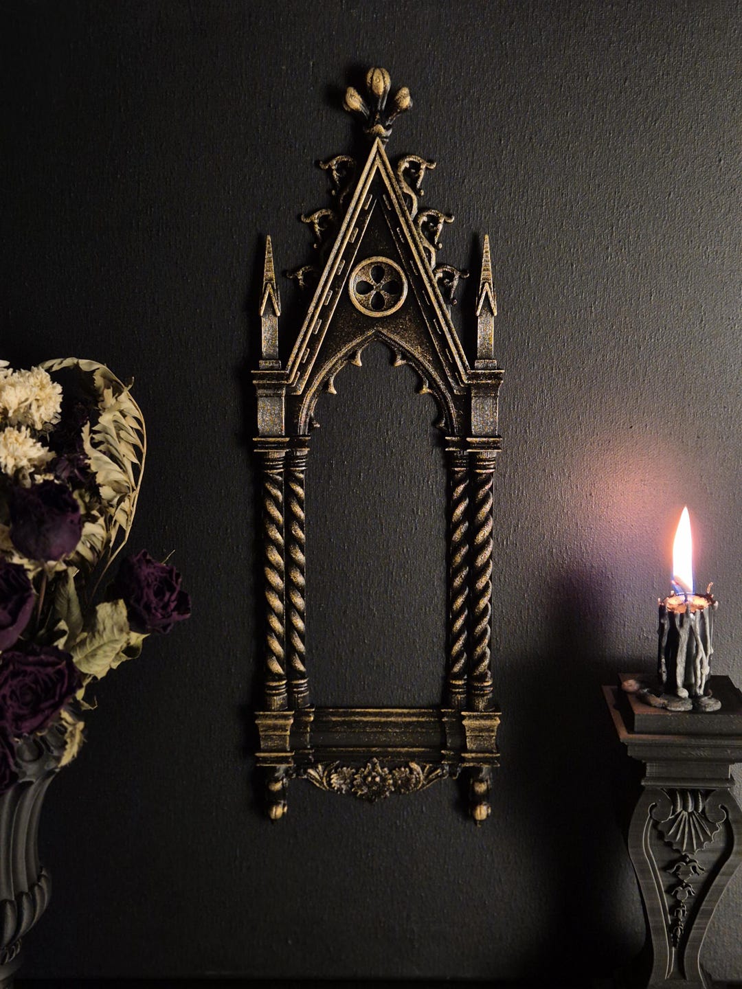Gothic Cathedral Arch Wall Frame – 3D Printed Window Frame | Gothic ...