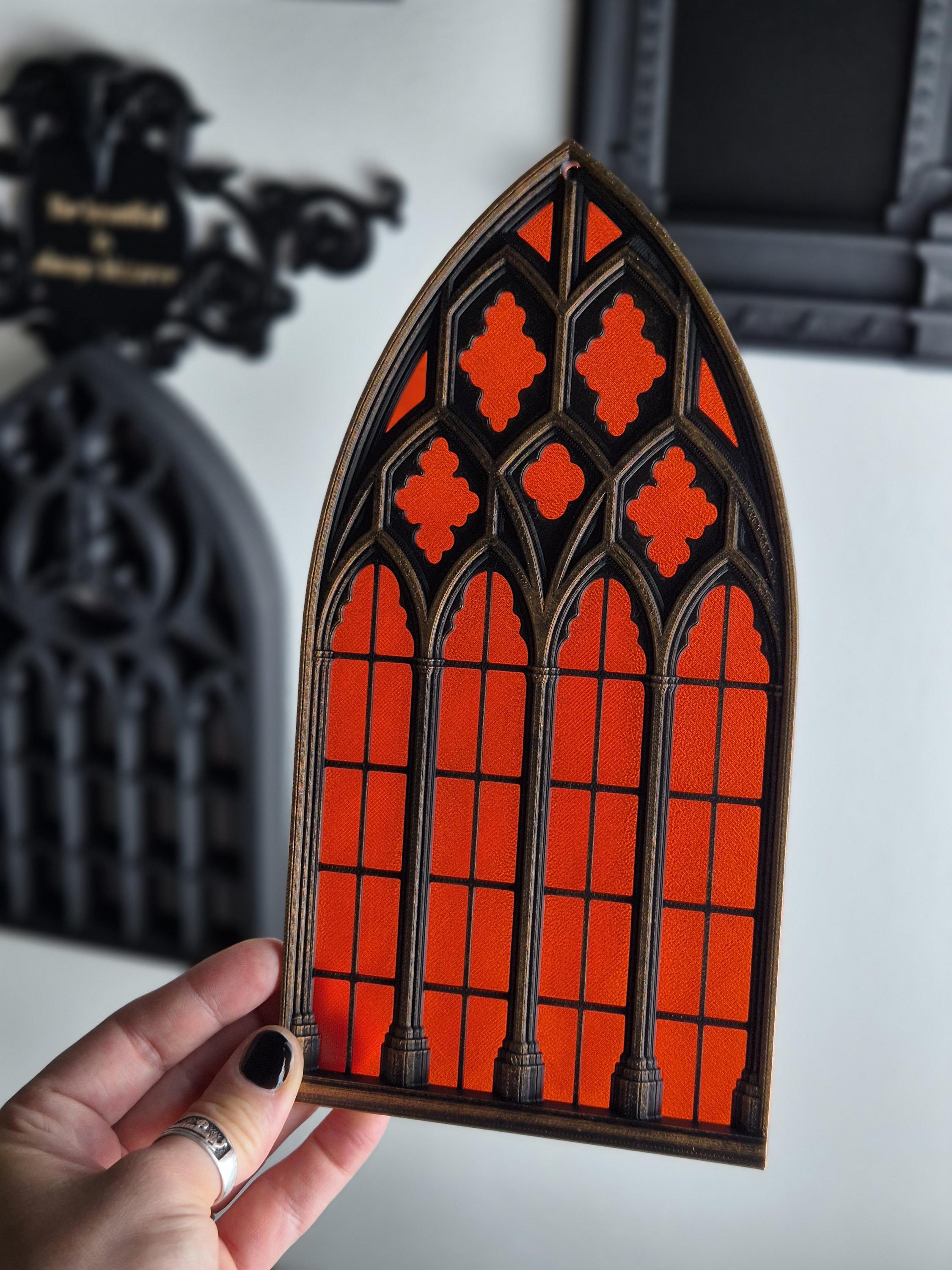 Gothic Window "santa Sangre" – 3D Printed Cathedral Arch, Medieval ...