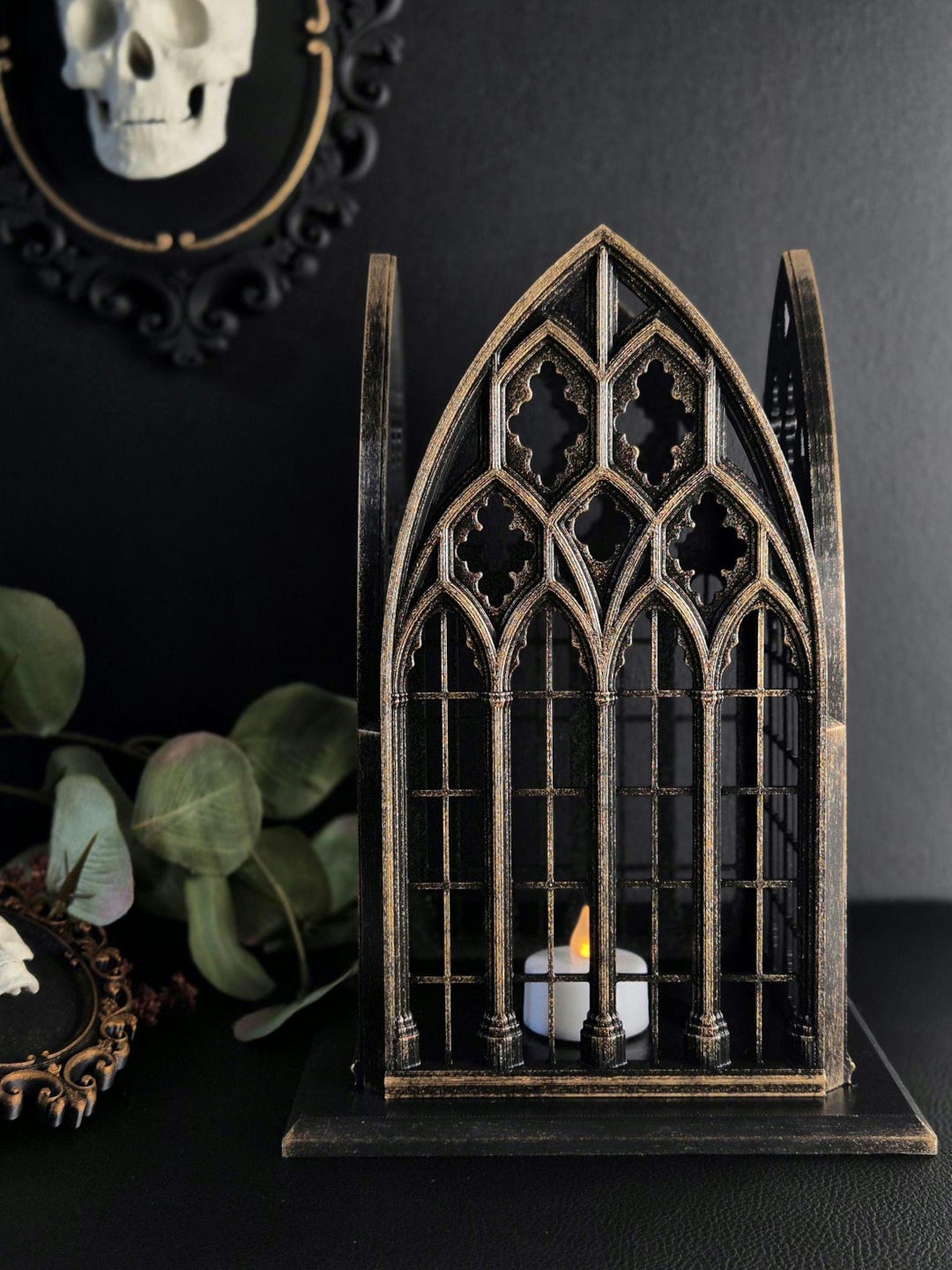 Gothic Window Lantern “santa Lucia” | 3D Printed Gothic Tea Light ...